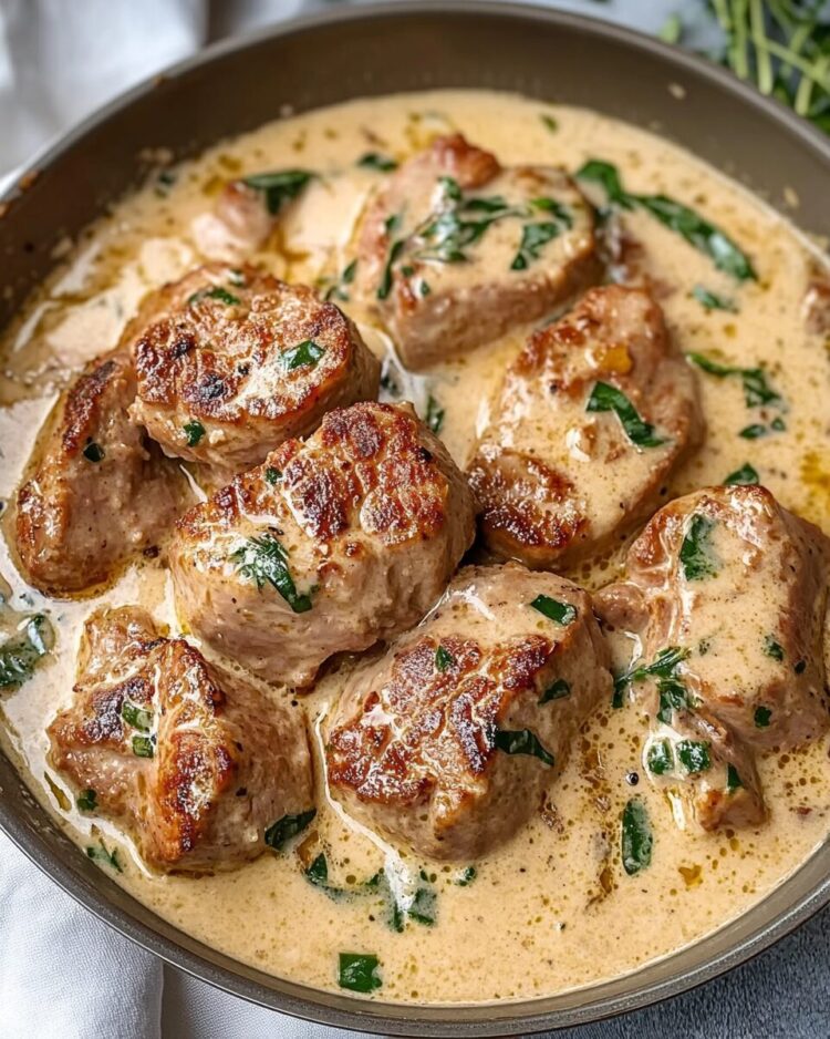 Creamy Pork Tenderloin Medallions – Recipessin