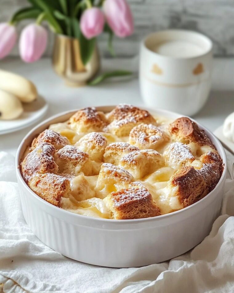 Easter Banana Bread Pudding – Recipessin